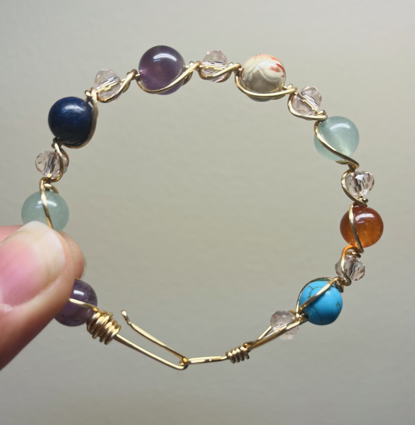 Multicolored Wire Wrapped Bracelet | MakerPlace by Michaels