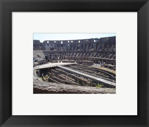 Framed Art The Colosseum in Rome side view Wall Decor 18x24 Artwork ...