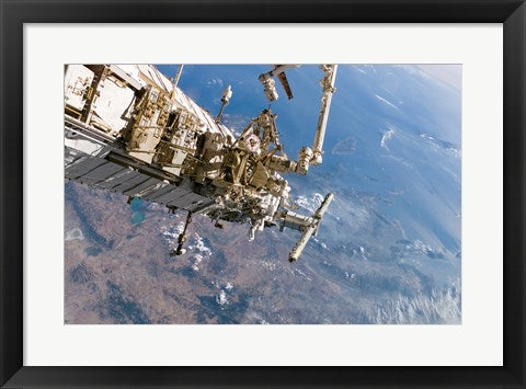 Framed Art ISS Panoramic View Day 5 Wall Decor 18x24 Artwork, Size ...