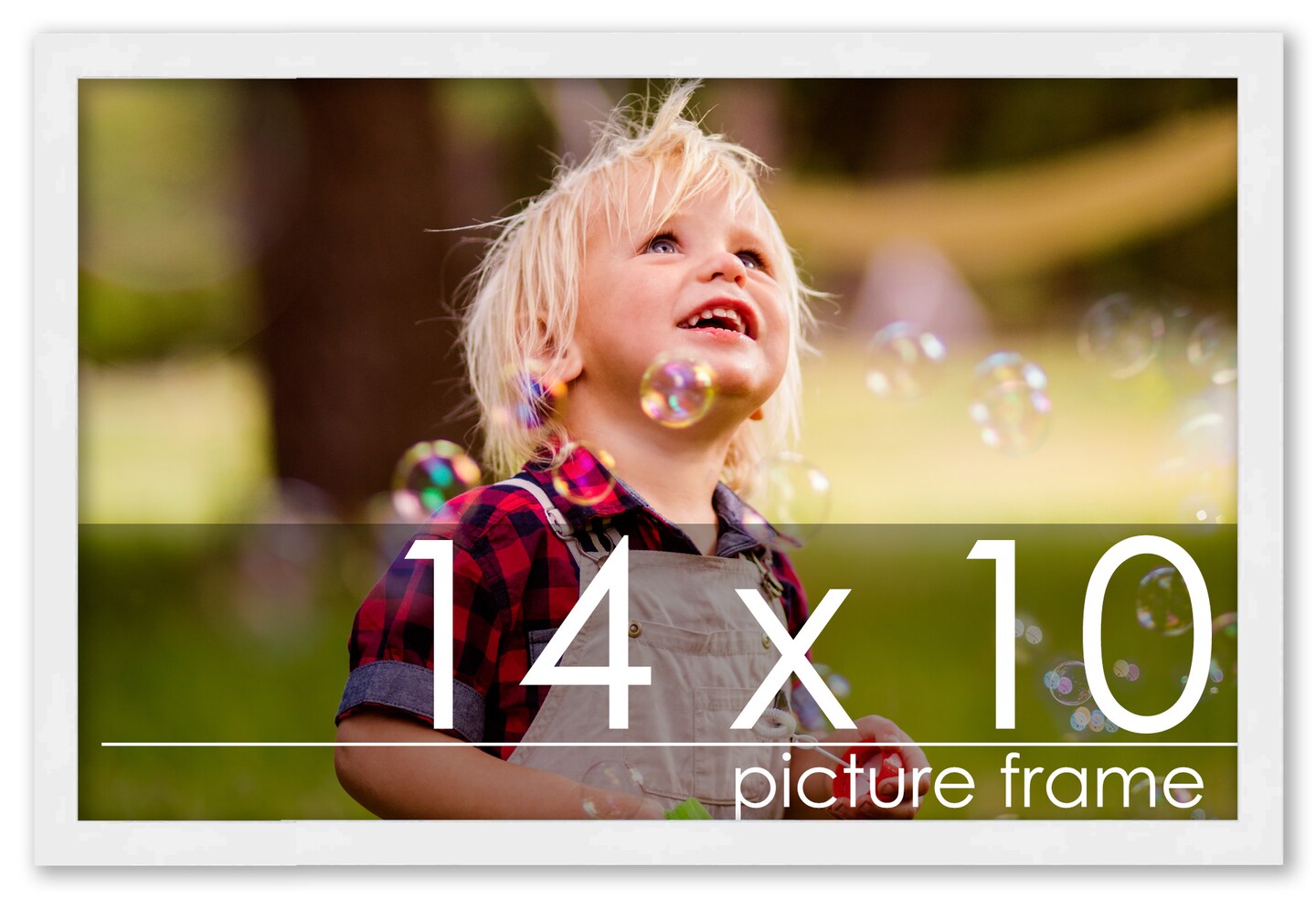 14x10 Solid Wood Picture Frame with UV-Resistant Acrylic & Acid-Free ...