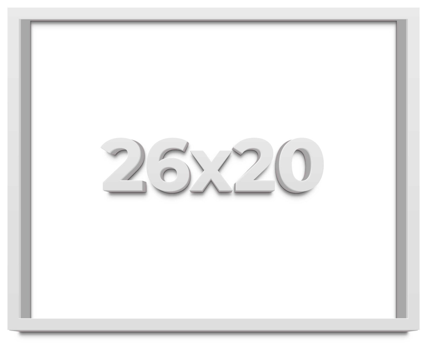 20x26 Shadow Box 1" Depth Picture Frame with UV-Resistant Acrylic ...