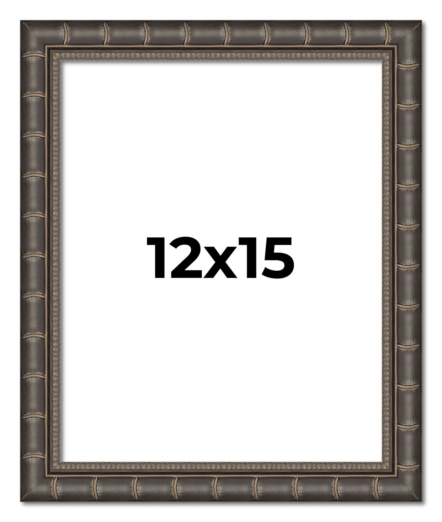 12x15 Modern Bamboo Picture Frame with UV-Resistant Acrylic & Acid Free ...