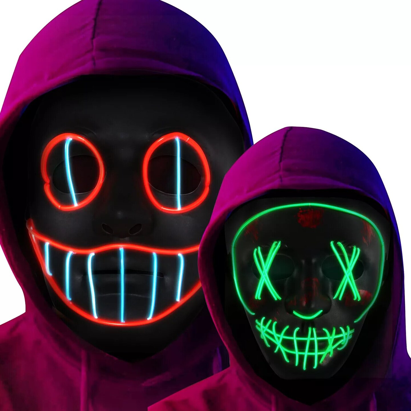 Kitcheniva 2 Pcs Halloween Clubbing Light Up LED Mask Costume | Michaels