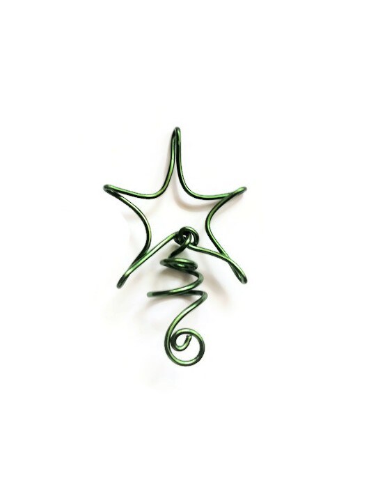 Mini Star Tree Topper with Color Options - Green , Purple, Gold, Silver ...
