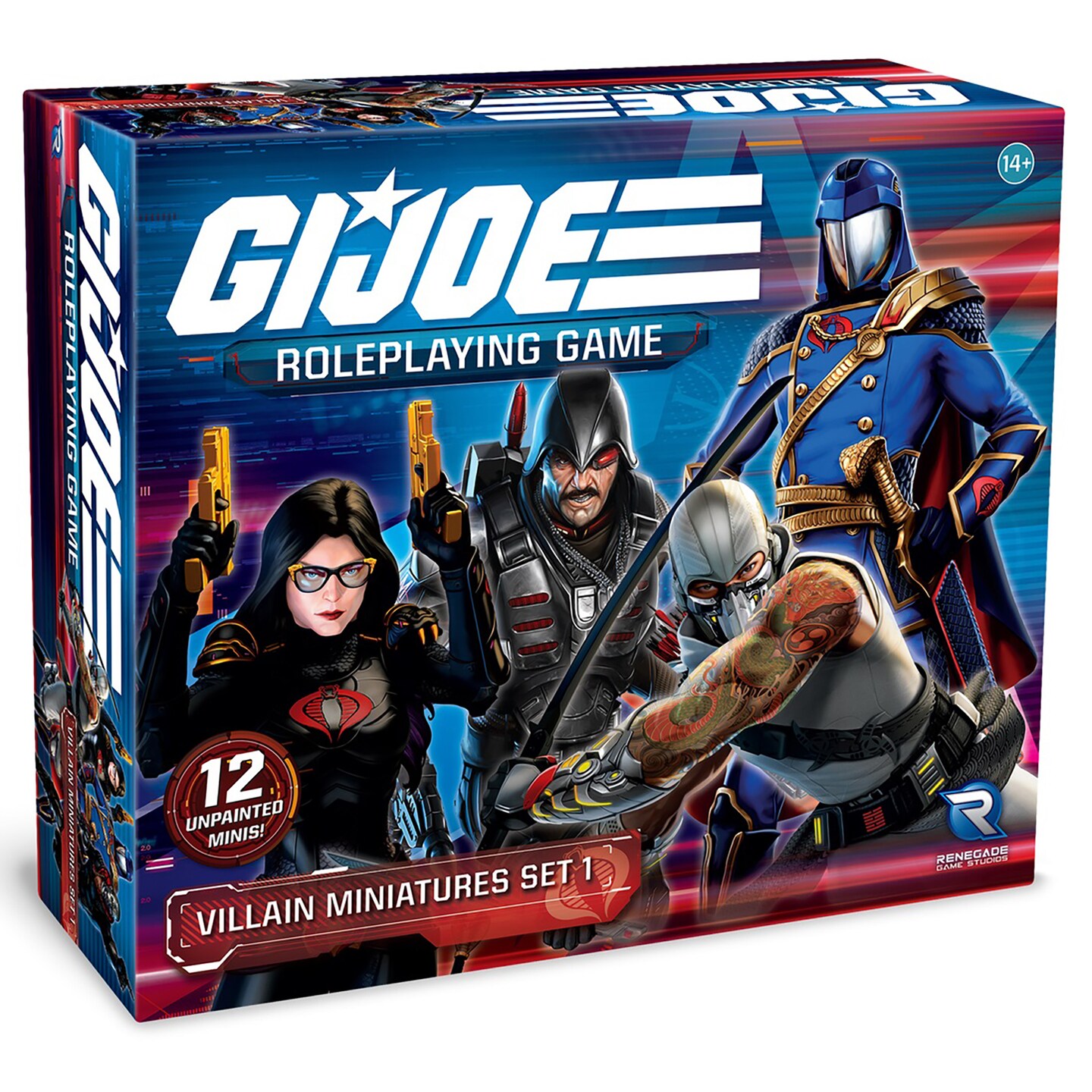 G.I. JOE Roleplaying Game: Villain Miniatures Set 1 - 12 Miniatures ...