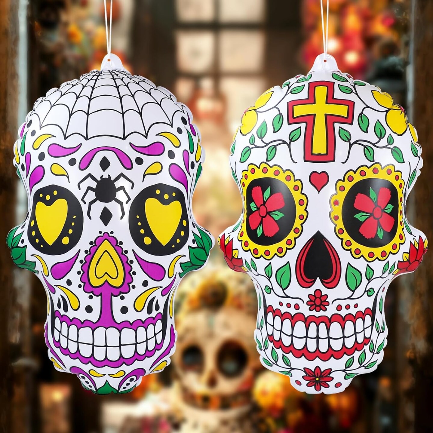Halloween Inflatables Sugar Skull Decoracion | Michaels