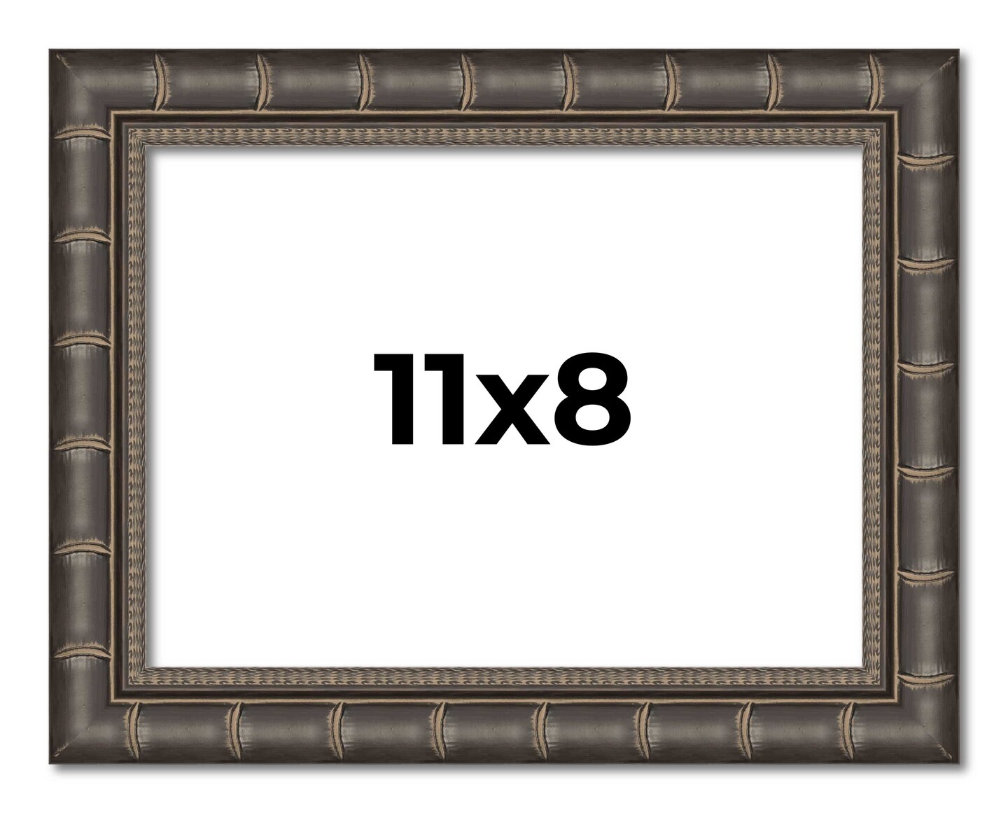 11x8 Modern Bamboo Picture Frame with UV-Resistant Acrylic & Acid Free ...