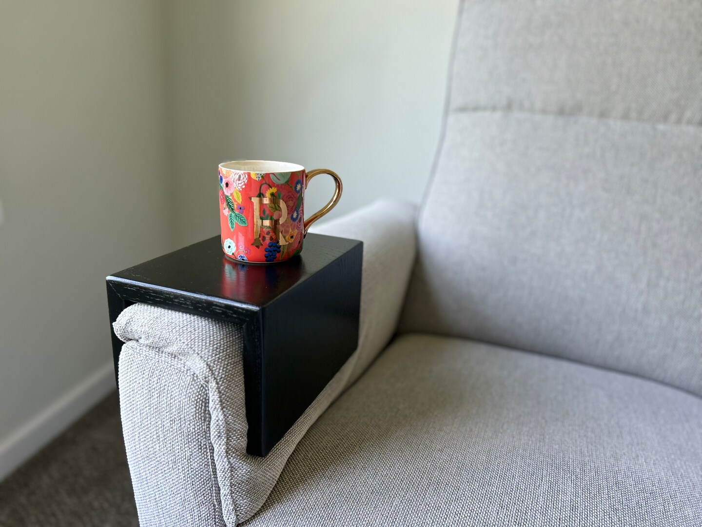 Handmade Useful Armrest Table, Functional Couch Tray, Wood Sofa Table ...