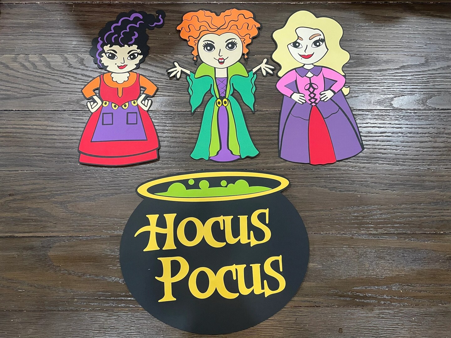 Handmade 4"-12” “Hocus Pocus” Cardstock Wall Decorations! | MakerPlace ...