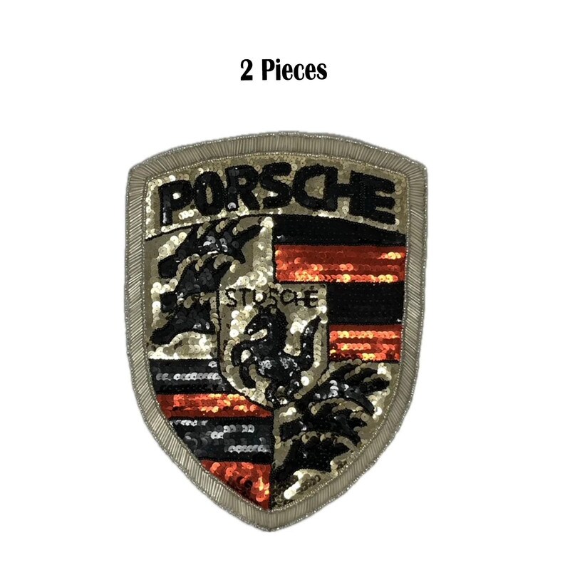Porsche Sequin Patch 10" Embroidered Automotive Applique | Michaels