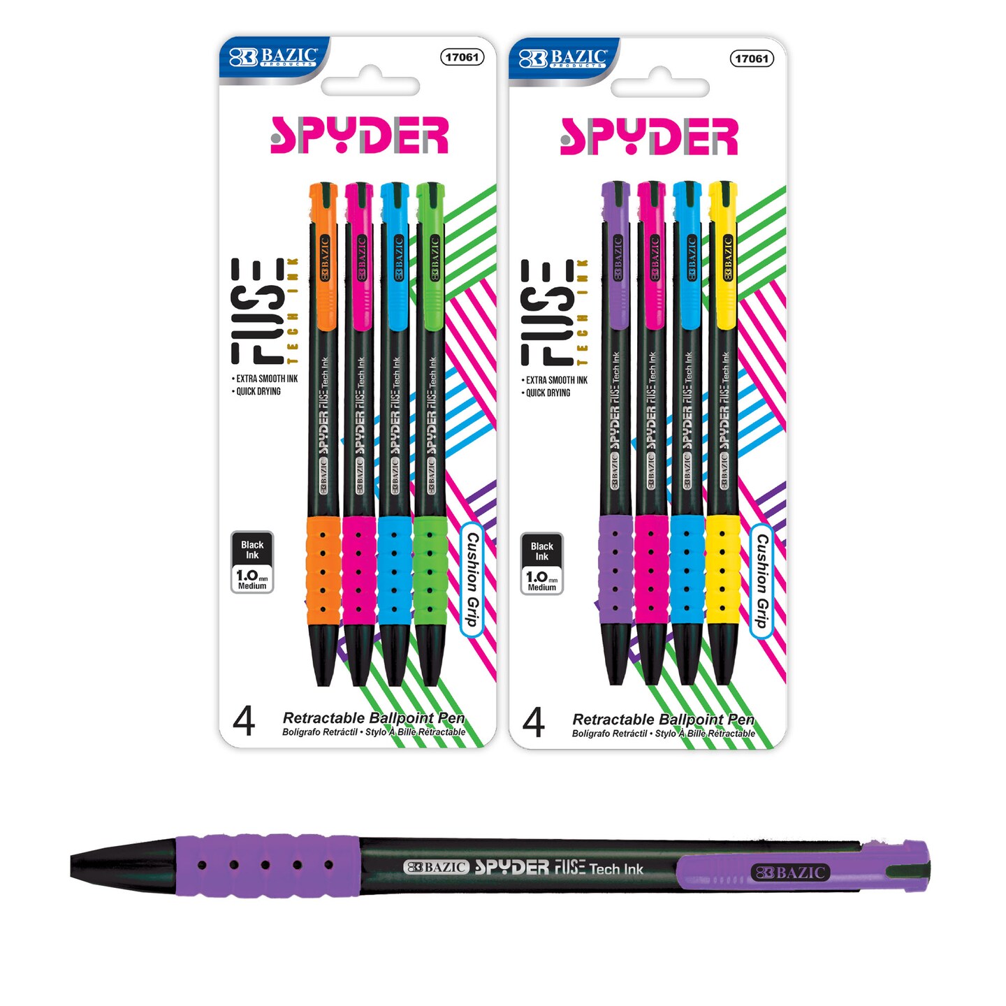 BAZIC Spyder FUSE Tech Ink Retractable Pen (4/Pack) | Michaels