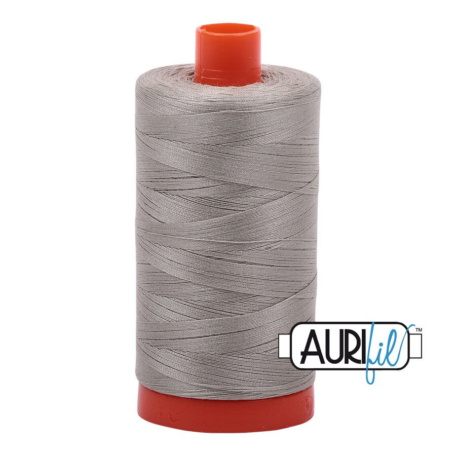 Light Grey (5021) | 50wt Large Spool (1300M / 1422Y) | Aurifil Thread | Michaels