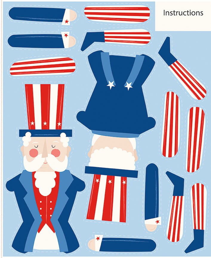 Fabric Riley Blake Firecracker Uncle Sam Panel P17206-PANEL | Michaels