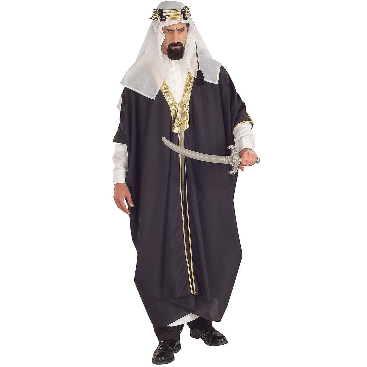 Mens Arab Sheik Costume Authentic Robe Headpiece Adult Outfit | Michaels