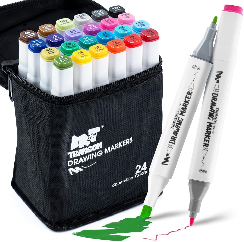 Alcohol Markers for Drawing Coloring 24 Colors | Michaels