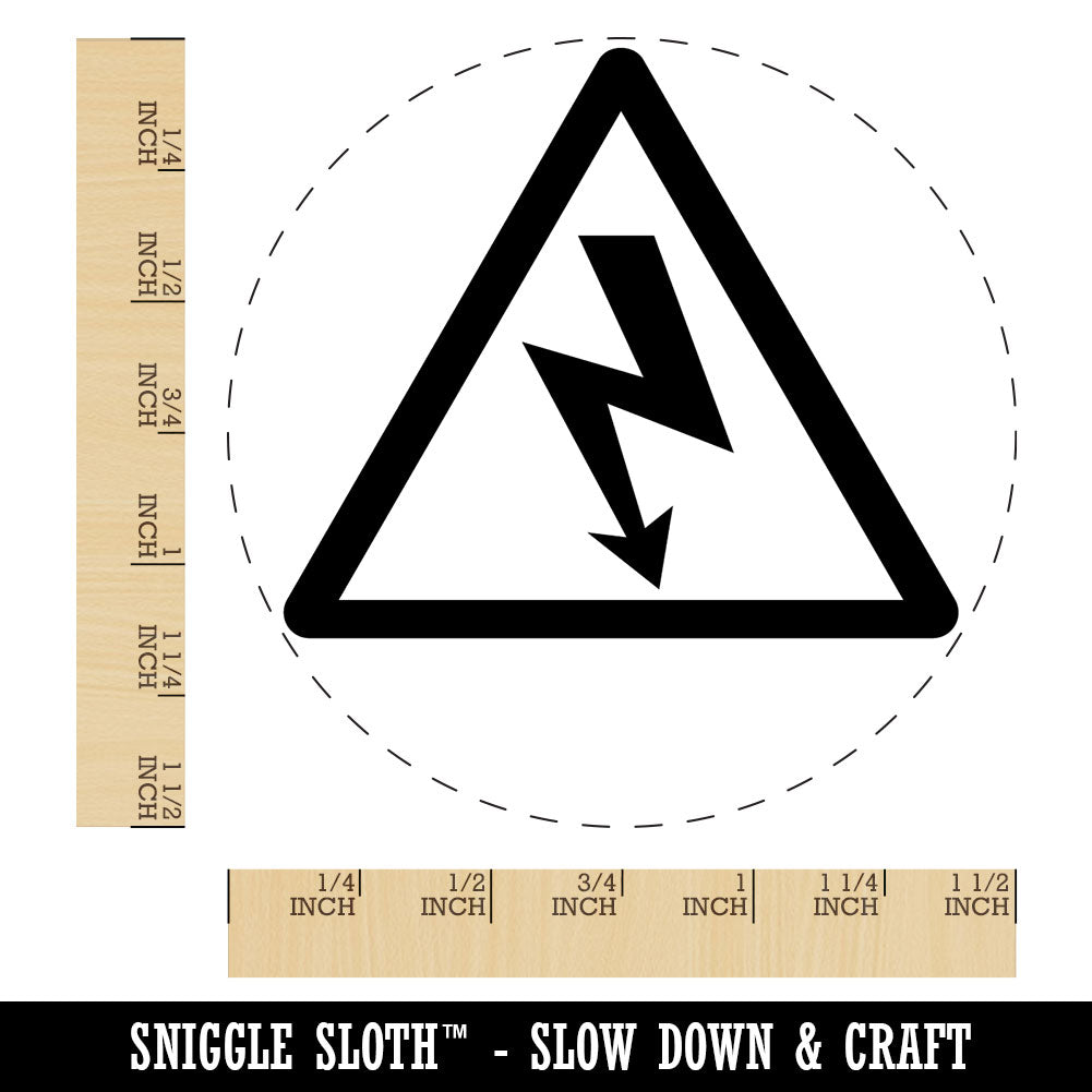 Electrical Hazard Risk Warning Danger Sign Self-Inking Rubber Stamp ...