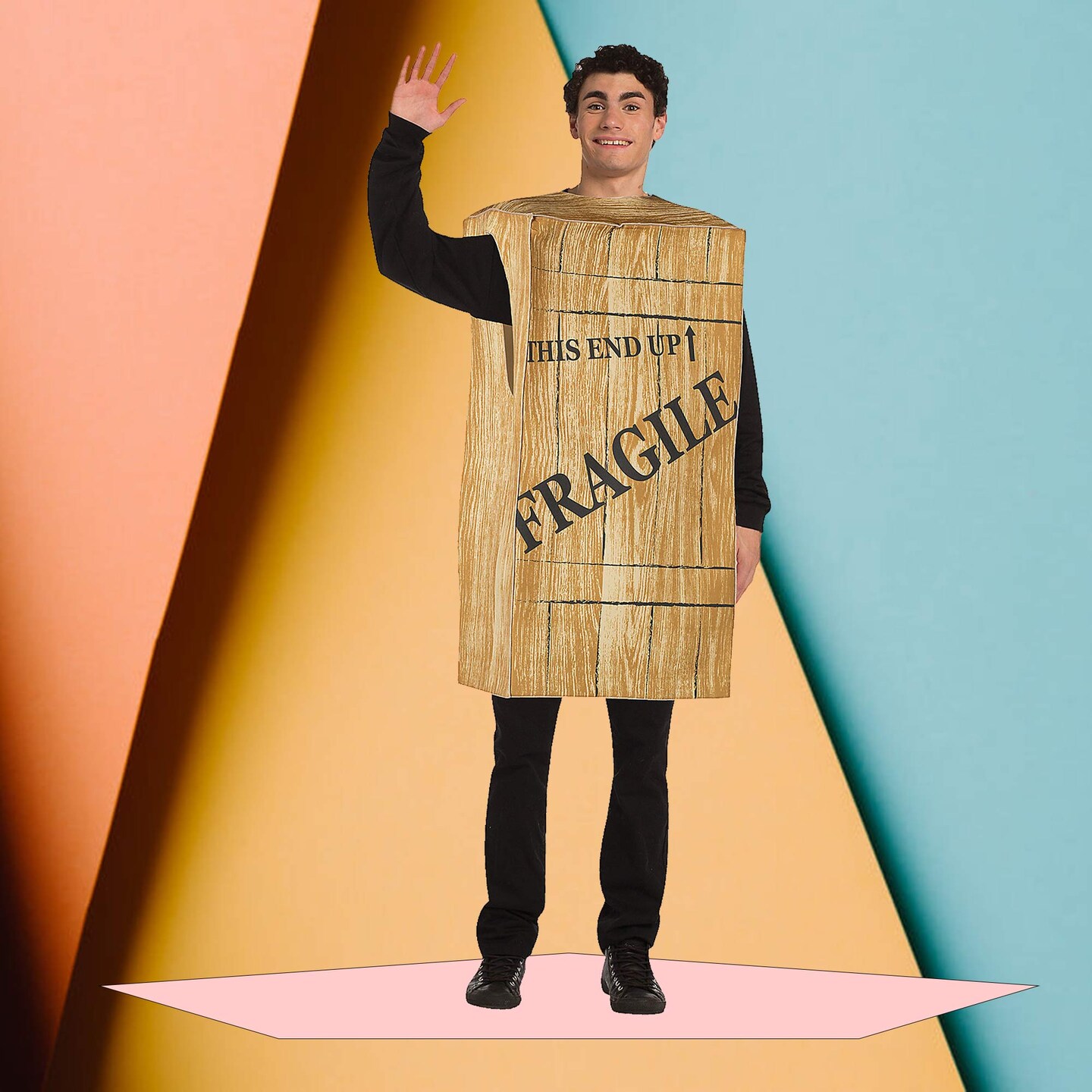 Fragile Crate Adult Costume – Funny Package Box Outfit | Michaels