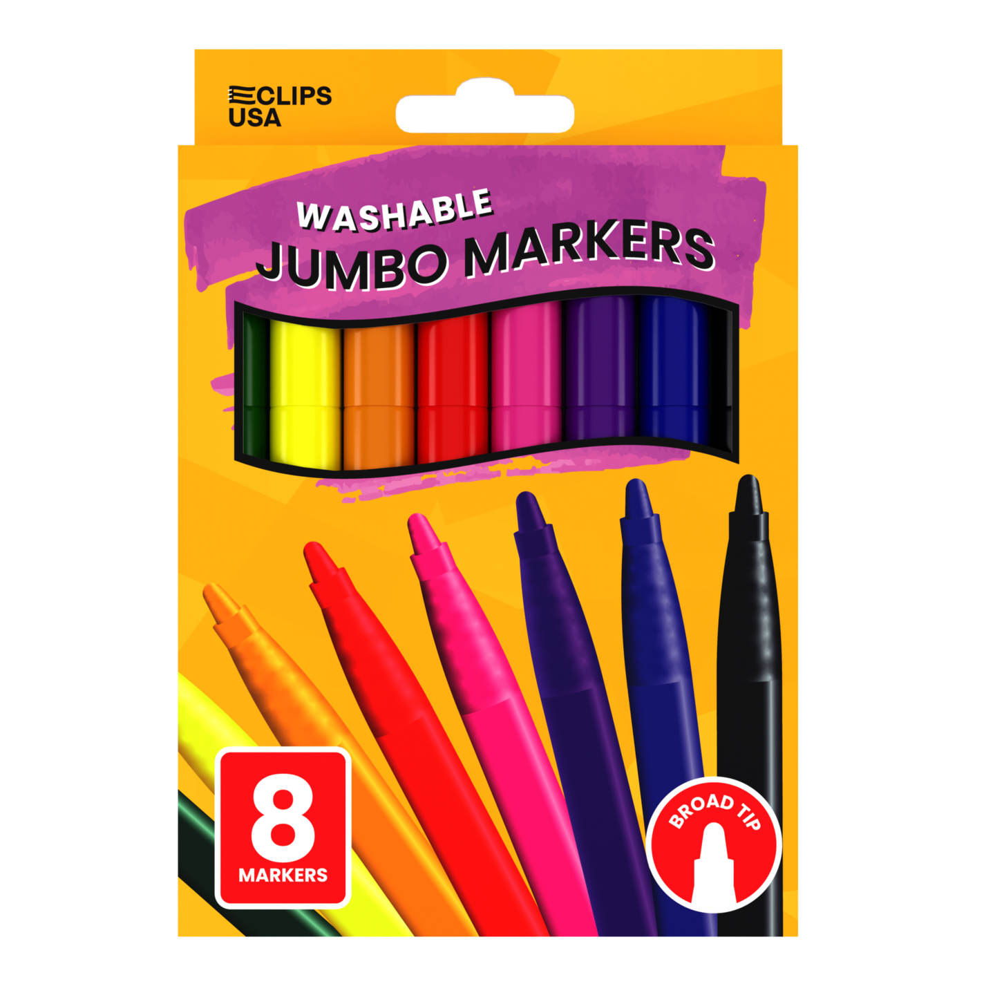 Jumbo Washable Markers Broad Tip – 8 Count – 48 Packs | Michaels