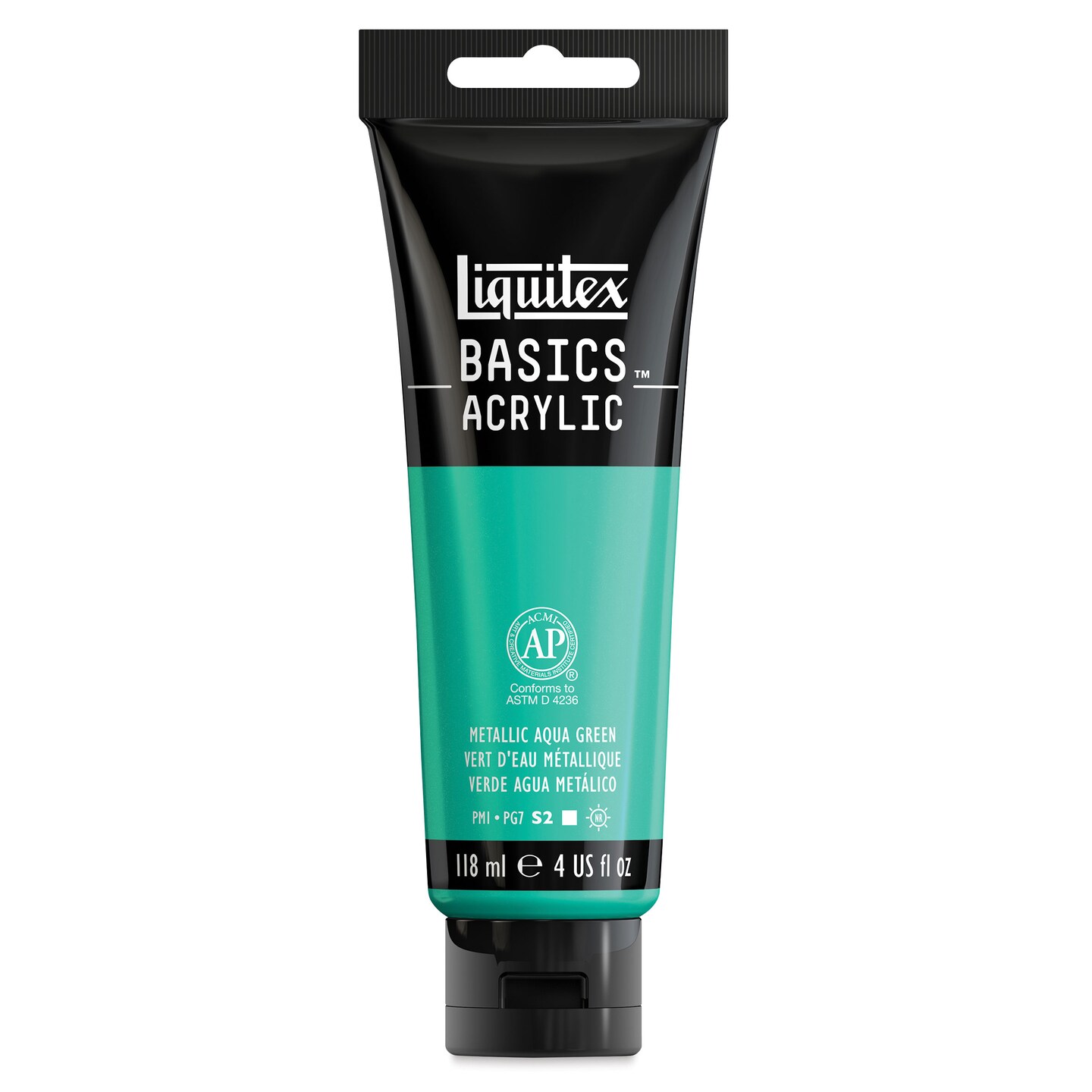 Liquitex Basics - Metallic Aqua Green, 118 ml | Michaels