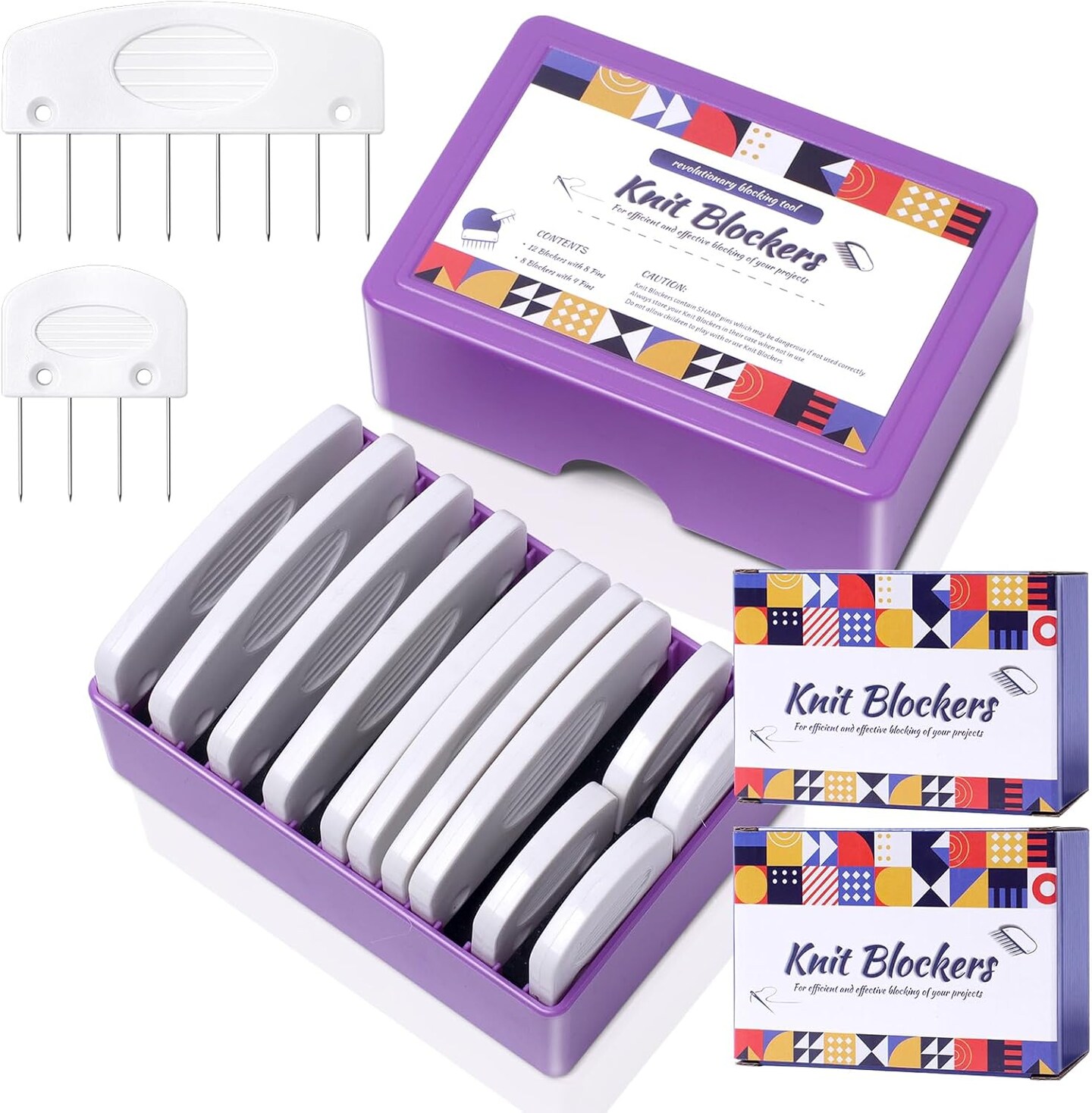 2 Boxes Knit Blocking Pins Kit | Michaels