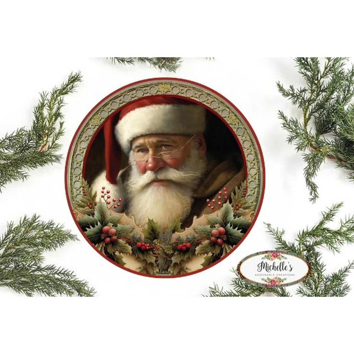 Victorian Vintage Santa Claus Sign, Size: 8 Inch | Michaels