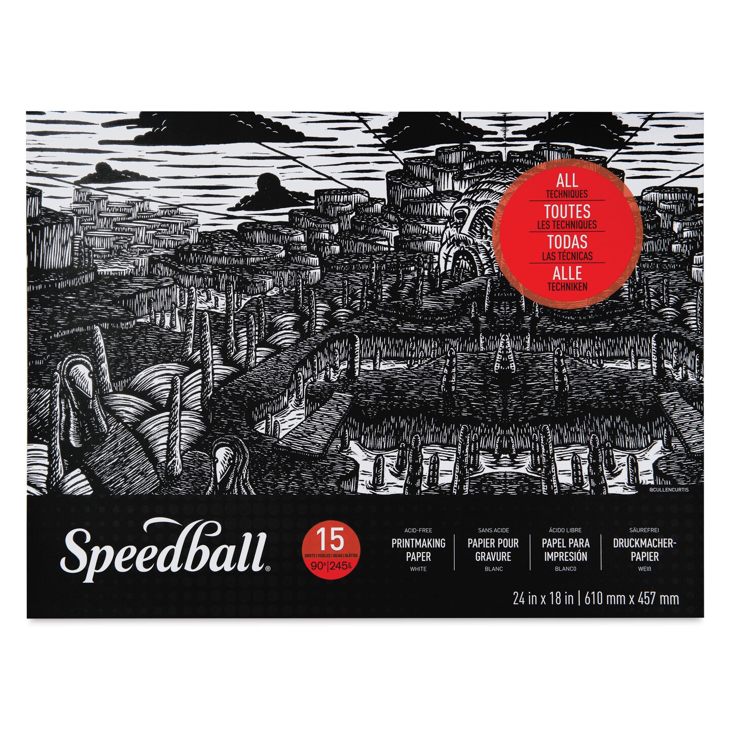 Speedball Printmaking Pad - 18" x 24", 15 Sheets, 90 lb | Michaels