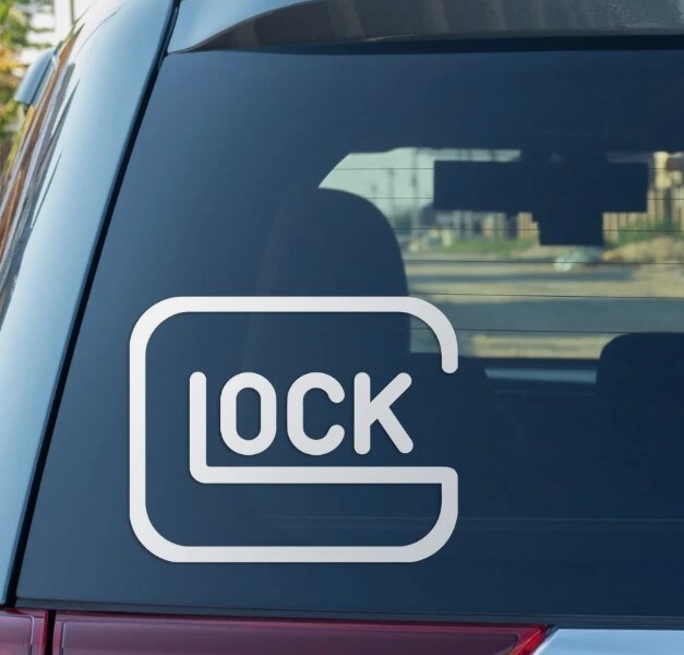 Glock Vinyl window decal, Adhesive Window Sticker.! | MakerPlace by ...