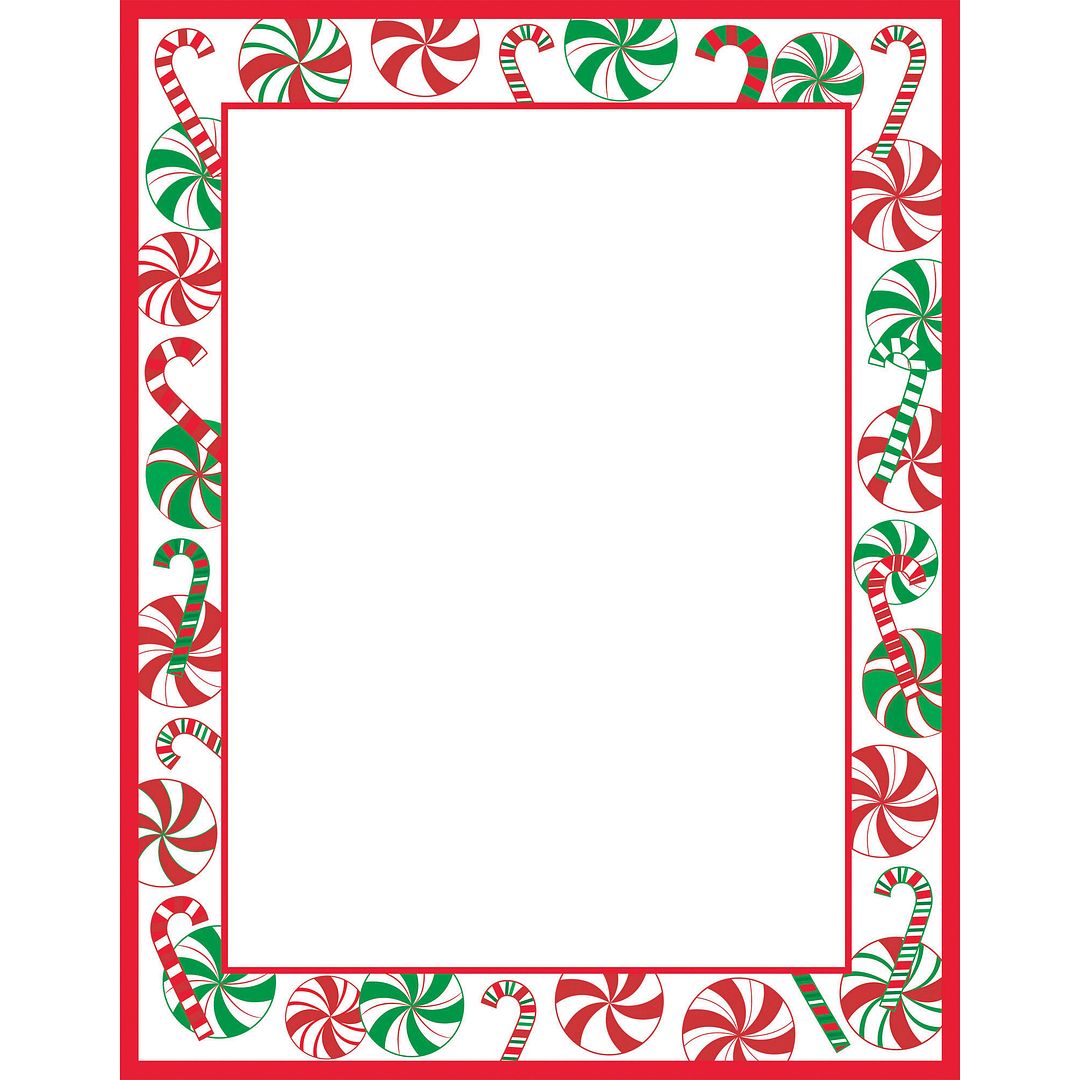 Great Papers! Peppermint Party Holiday Stationery Letterhead, 8.5" x 11 ...