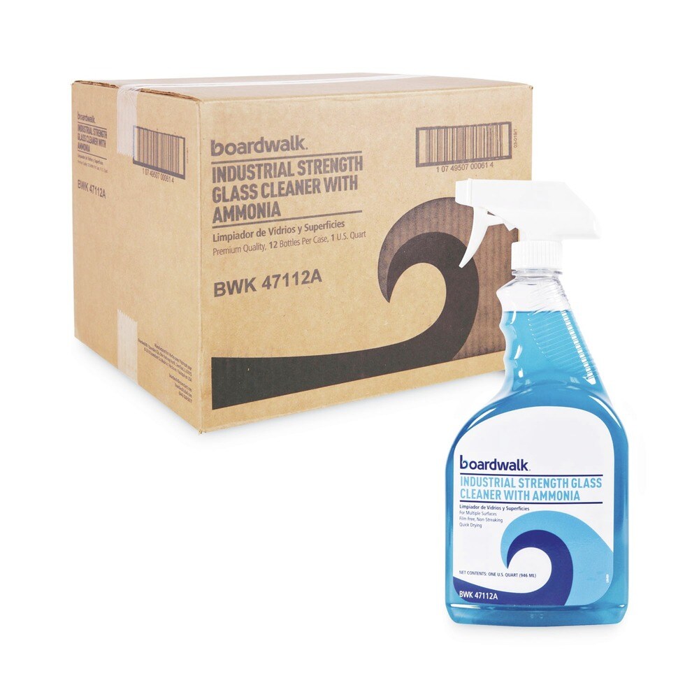 Boardwalk 32 oz. Trigger Spray Bottle Industrial Strength Glass Cleaner ...