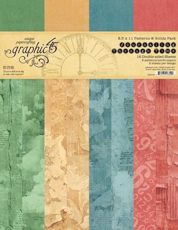 Graphic 45 Patterns & Solids Collection Pack 8.5"X11"-Journaling ...