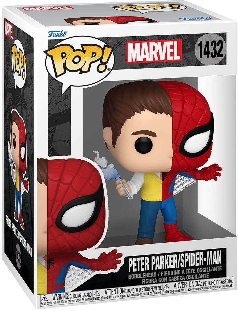 Funko POP! Marvel Comics: Split - Peter Parker / Spider-Man ...