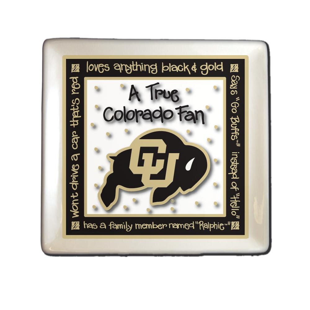 True Fan Square Plate - University of Colorado | Michaels