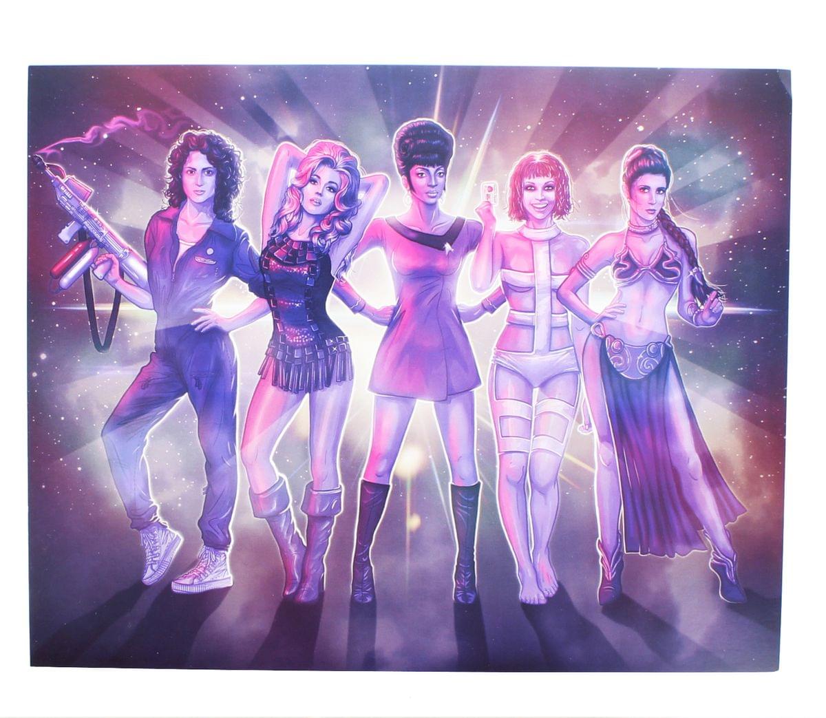 Space Girls by Tom Kennedy Art Print Nerd Block Exclusive | Michaels