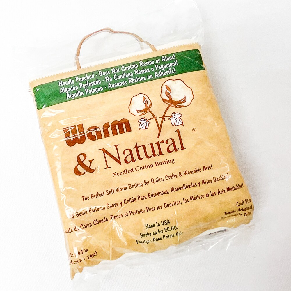 Warm & Natural Batting - 34"x45" Needled Cotton Batting | Michaels