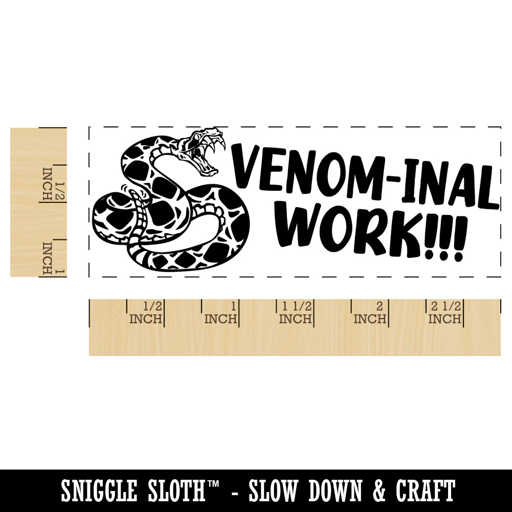 Venom-inal Phenomenal Work Teacher Student School Self-Inking Rubber ...