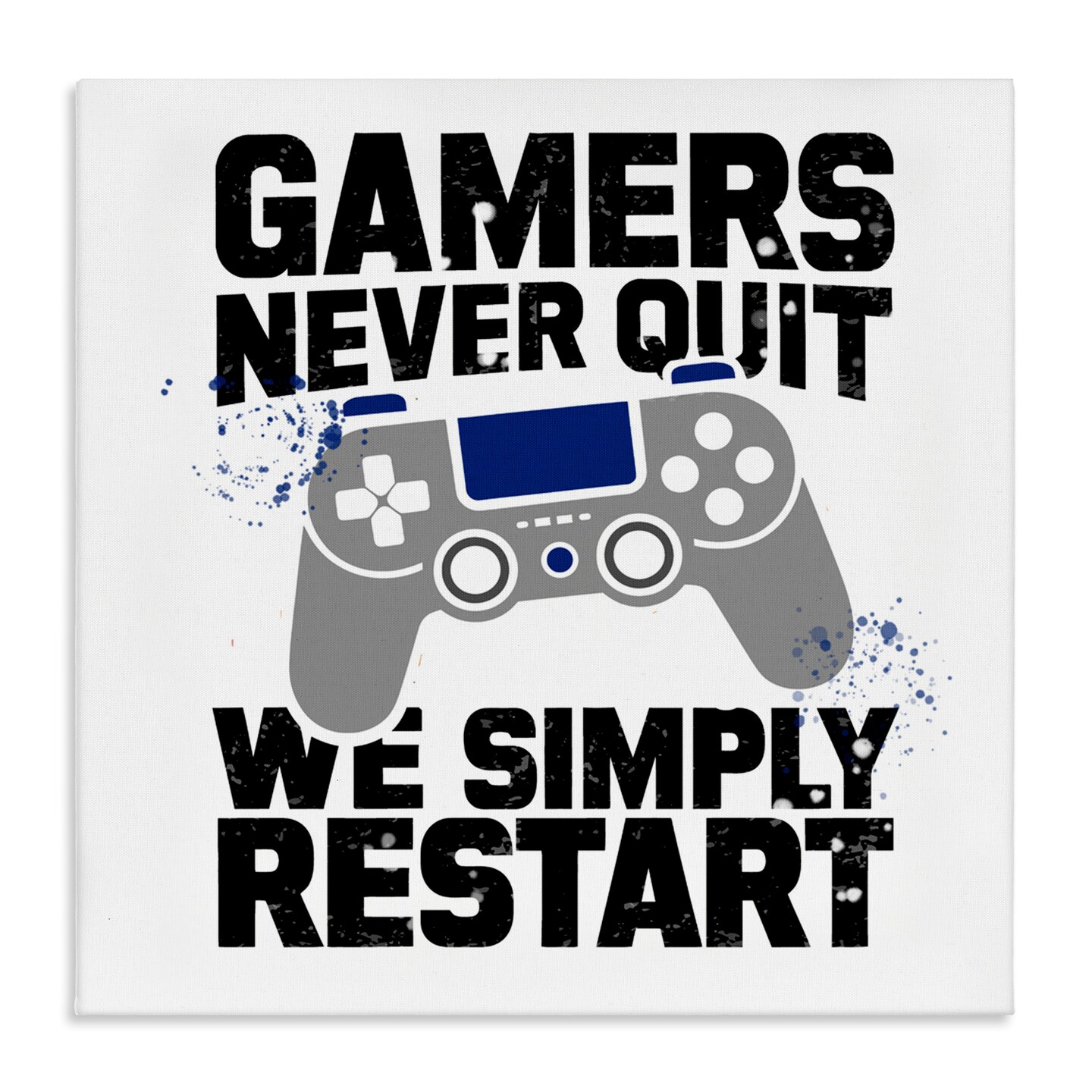 Stupell Industries Simply Restart Gamer Motivation Canvas, design by Kim Allen | Michaels