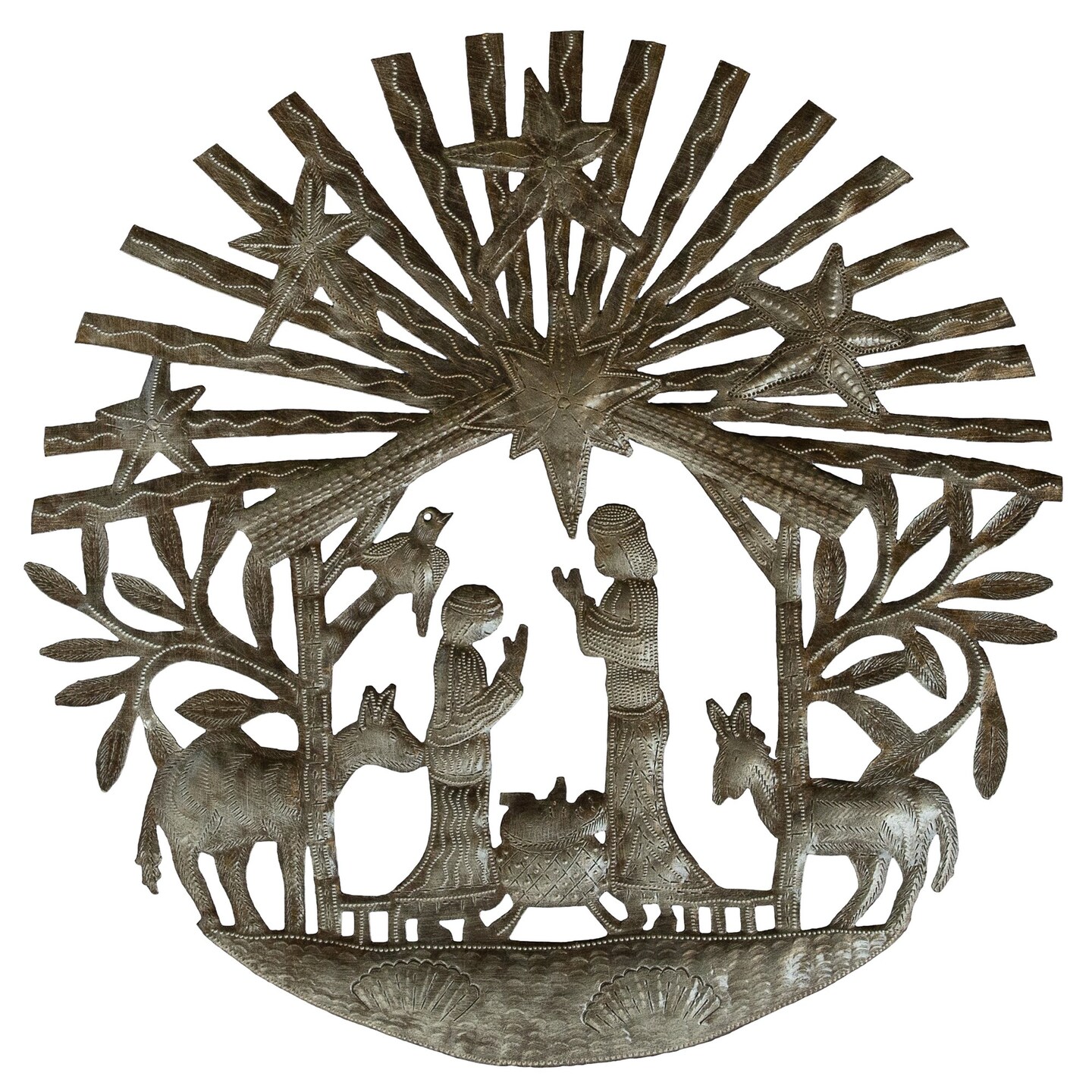 Edge collection - 17" x 0.5" - Artisan Handcrafted Starlight Creche ...