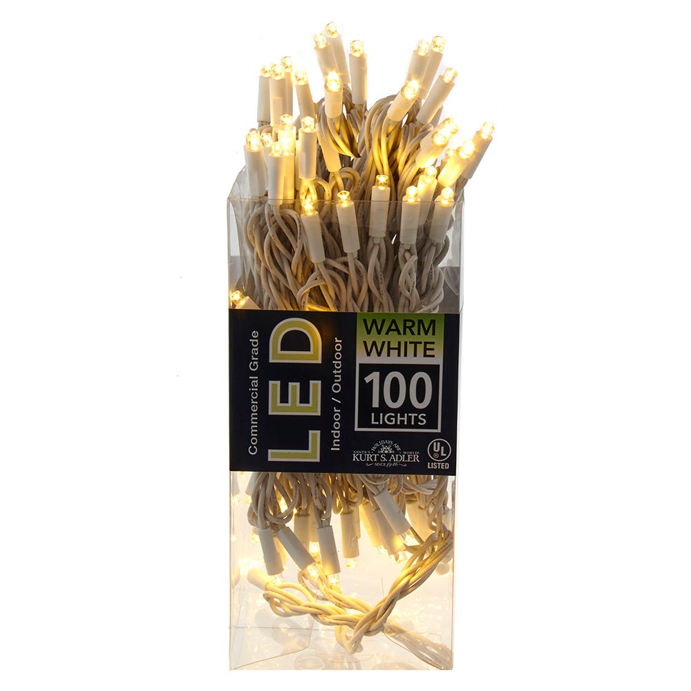100-Light 5MM Warm White LED White Wire Light Set | Michaels