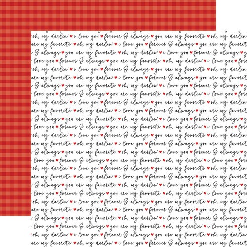 Echo Park Love Notes Oh My Darling 12x12 Double-Sided Light Cardstock ...