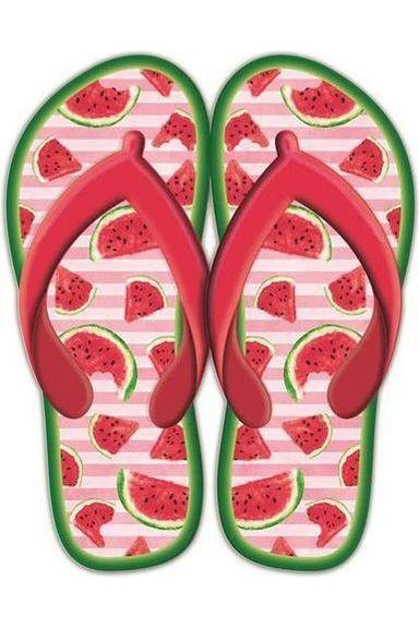 13" Metal Embossed Flip Flops: Watermelon Red | Michaels