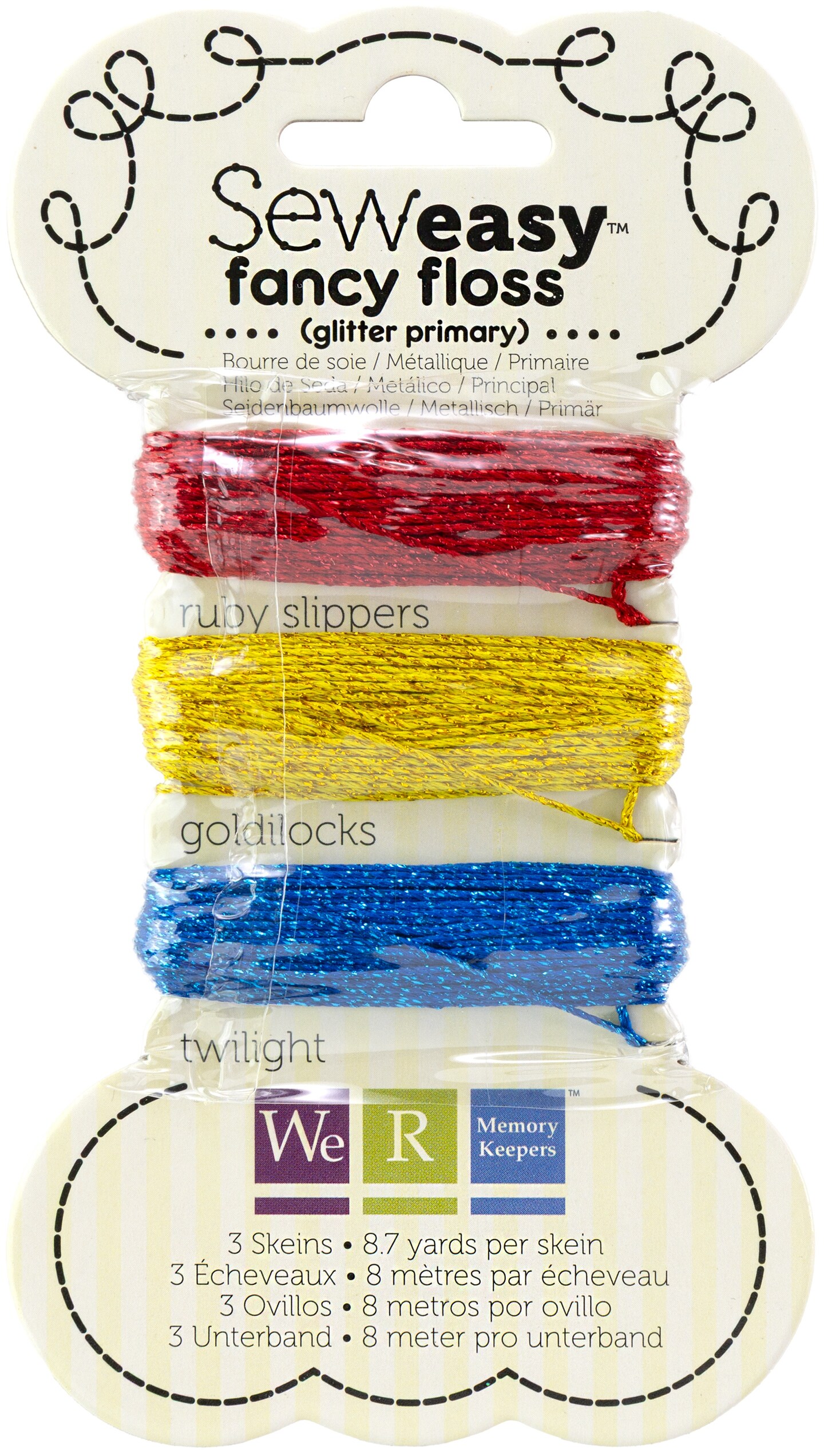 Sew Easy Glitter Floss 8.7yd 3/Pkg | Michaels