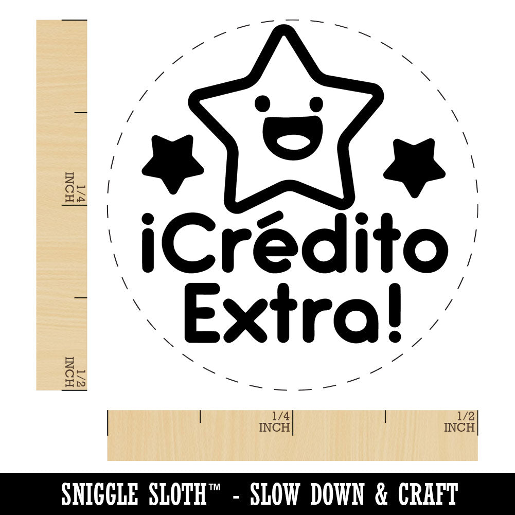 Credito Extra Credit Star School Student Self-Inking Rubber Stamp for ...