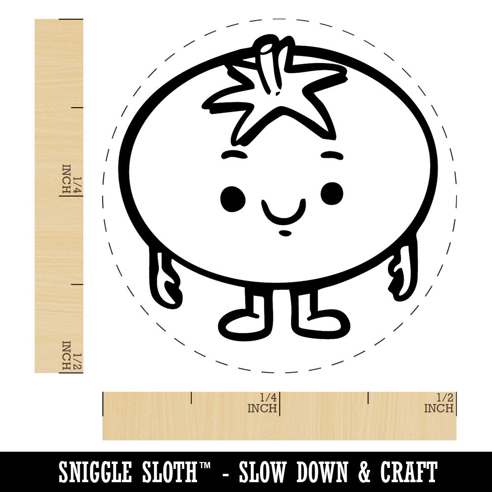 Cute Cartoon Tomato Fruit Friend Self-Inking Rubber Stamp for Stamping ...