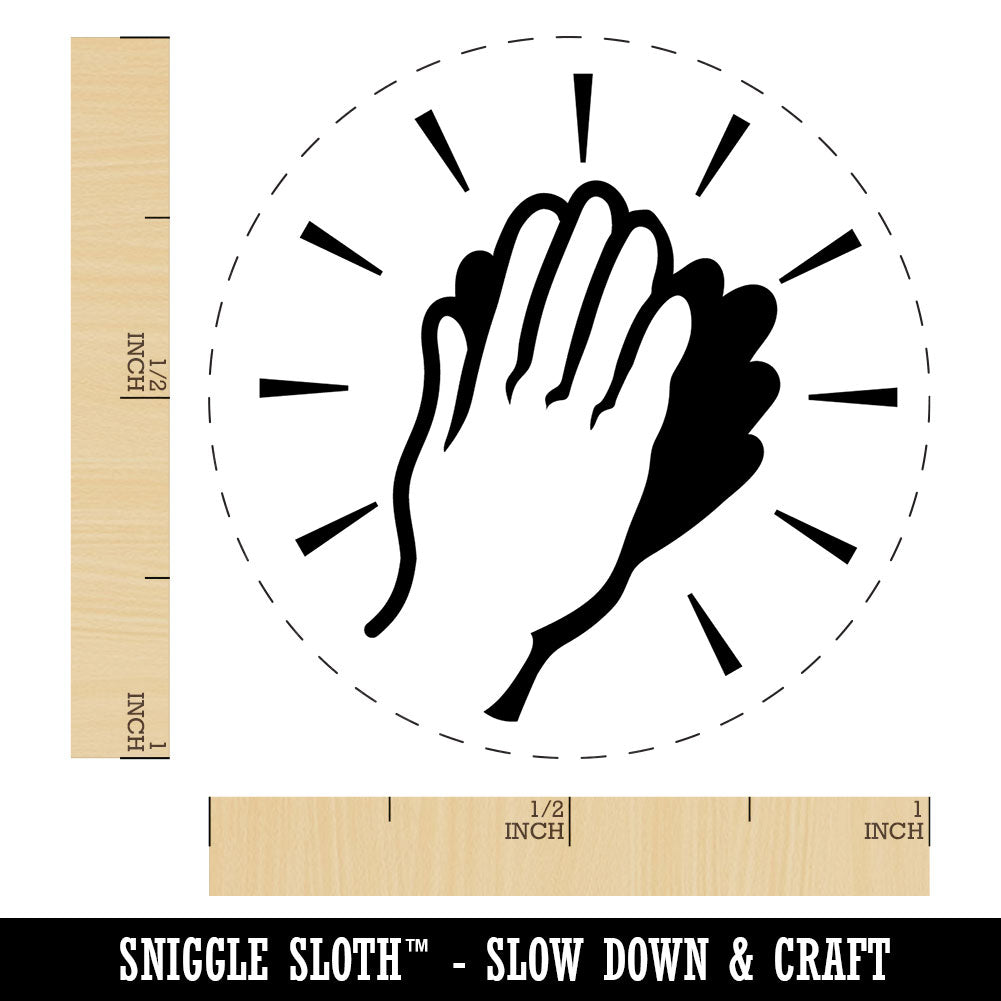 Clapping Hands Happy Celebration Self-Inking Rubber Stamp for Stamping ...