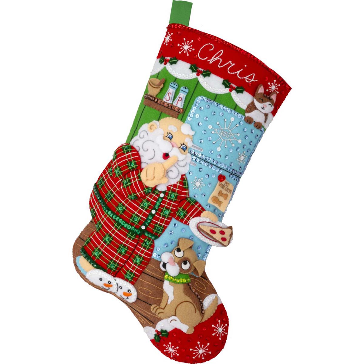 Bucilla Santa's Midnight Snack Stocking Kit | Michaels