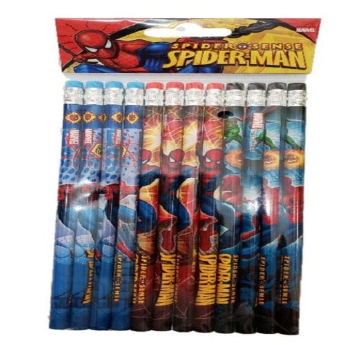 Spider Man Pencils 12Ct Wooden Spider Sense Fun School Supplies For ...