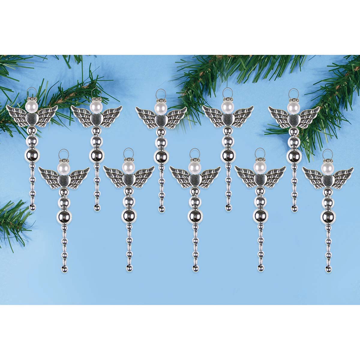 Design Works Silver Ice Angels Ornament Kit | Michaels