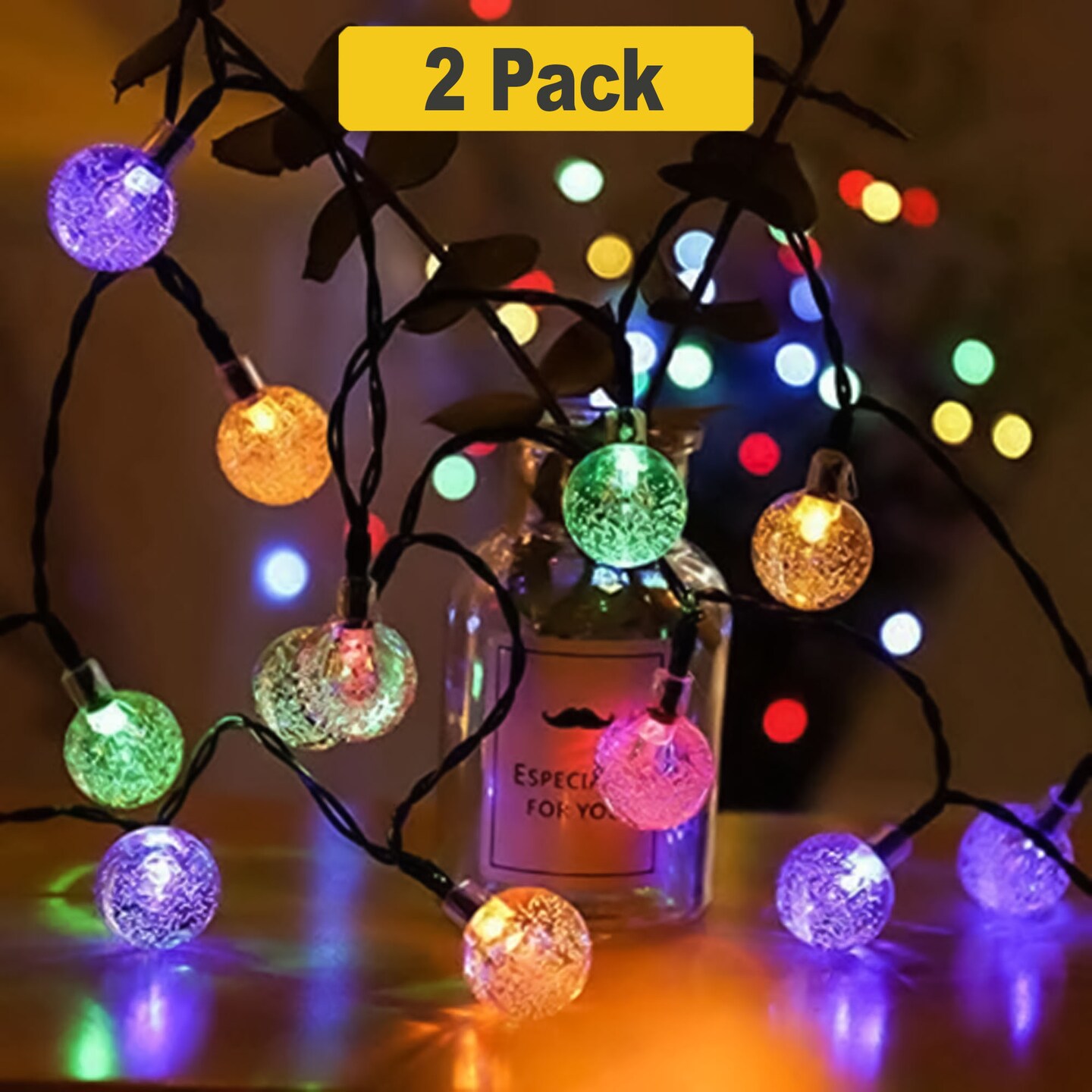 Decorative 30 LED Solar String Lights with Bubbly Globe Design | Michaels