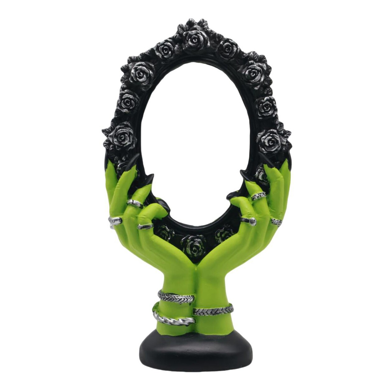 Halloween Skeleton Ornament Skeleton Hand Crow Bell Mirror Figurine