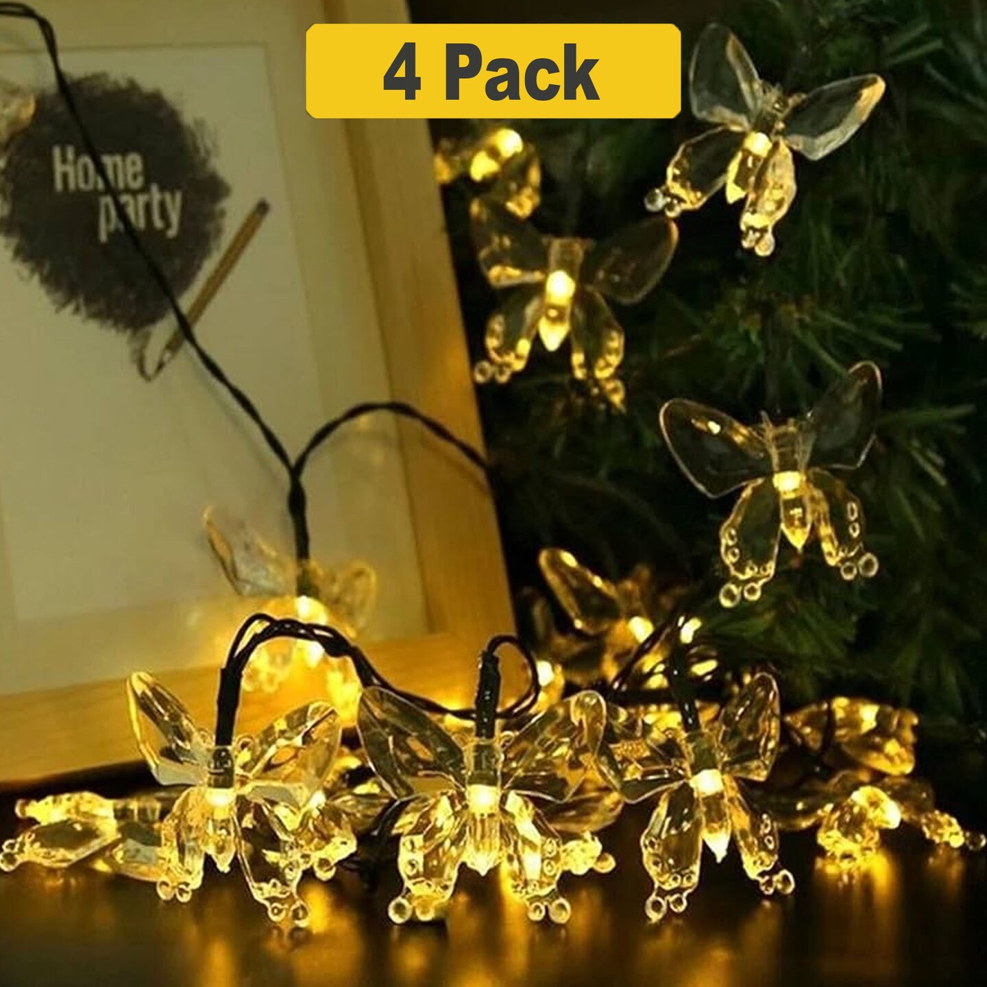 Outdoor Solar Butterfly String Lights, 30 LEDs, Multi-Mode | Michaels